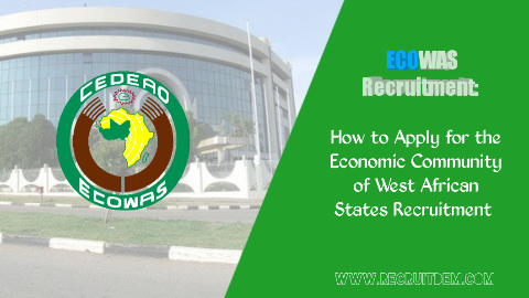 ECOWAS Recruitment 2024 Application Form & Portal | Www.ecowas.int ...